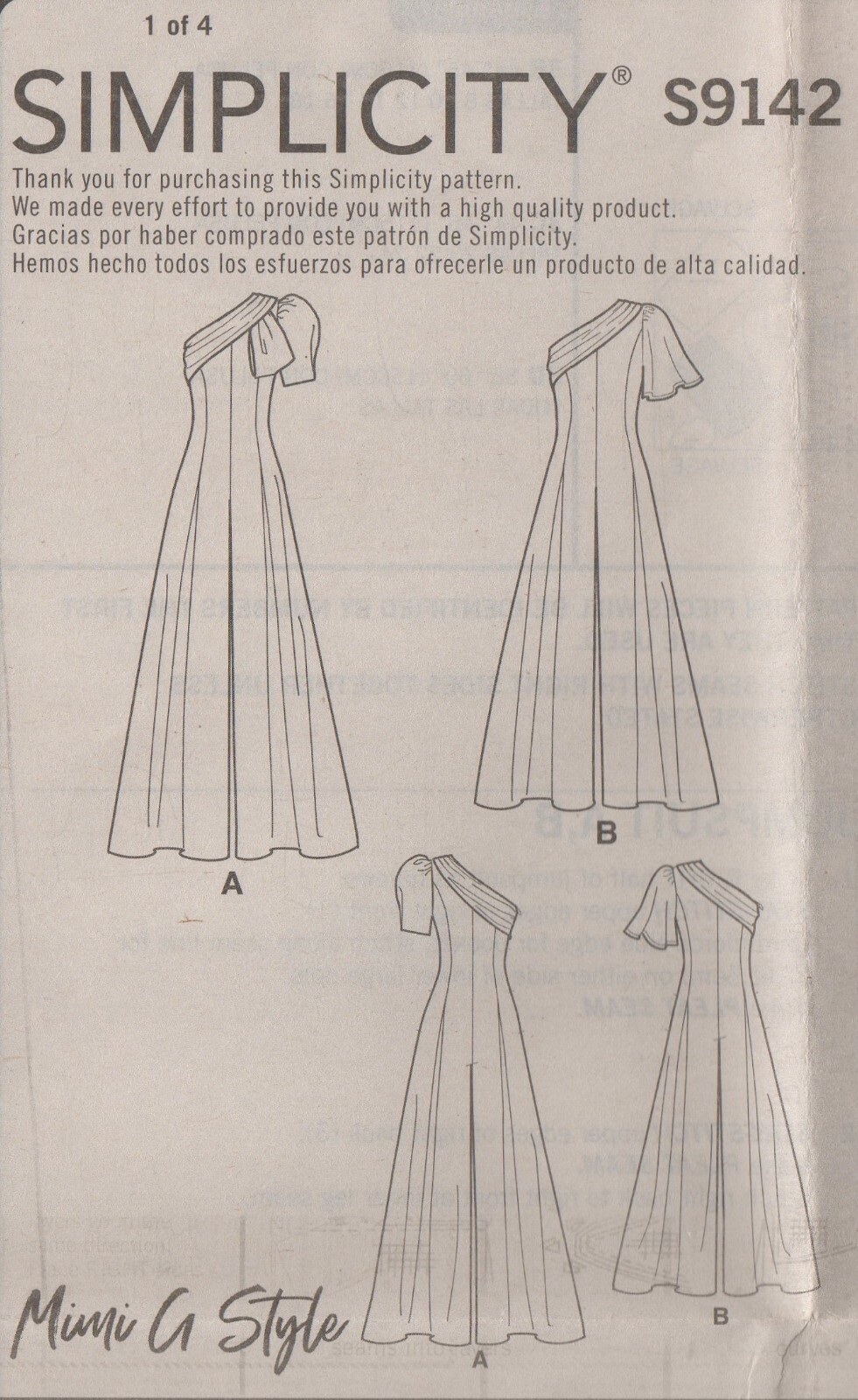 Simplicity Sewing Pattern 9142 Jumpsuit by Mimi G Off Shoulder Size 6 ...