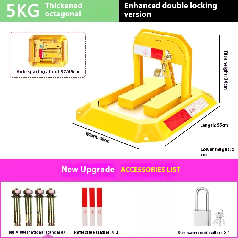 Parking Space Lock Parking Space Stake Garage Anti-occupancy Blocker ...