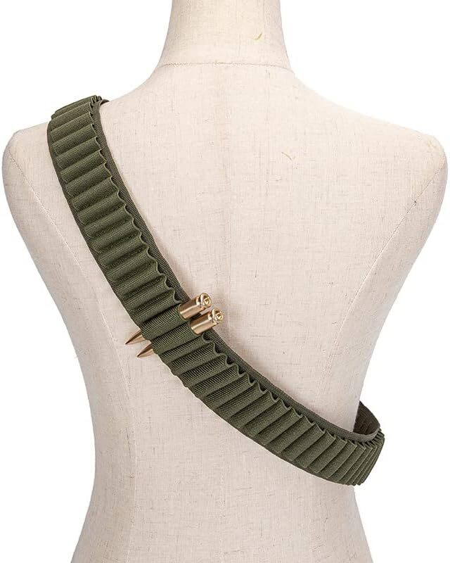 50 Rounds Rifle Bullet Cartridge Bandolier Ammo Belt For 30-06 .300 ...