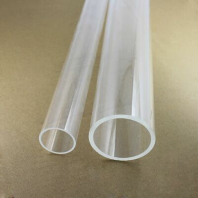 CLEAR ACRYLIC PERSPEX PLASTIC PIPE TUBE BAR HOLLOW 8MM 10MM 12MM 16MM ...