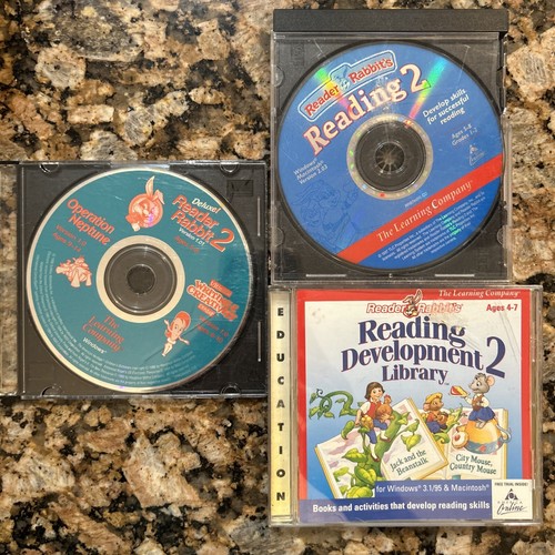 Reader Rabbit CDROM Pc Lot Of 3 The Learning Company | eBay