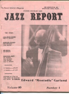 MAG: Jazz Report Vol 10 #1-jazz and music collectors info-buy/sell ads ...