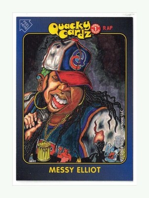 2004 Quacky Cardz Celebrity Stickers Series 1 - MESSY ELLIOT (Missy) | eBay
