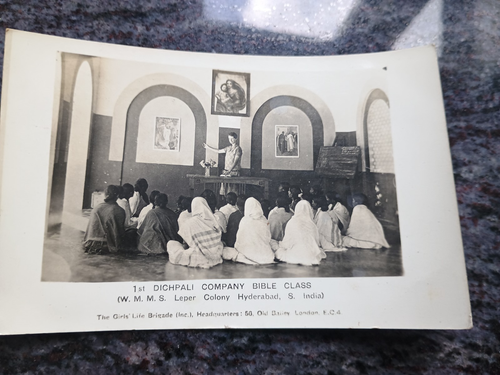 The Girls' Life Brigade Photo Postcard Leper Colony Hyderabad India ...