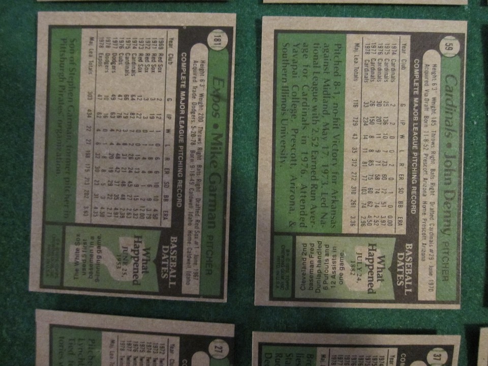 1979 Topps (12) Diff w/ Davey Johnson More Baseball Card Lot EX-NM | eBay