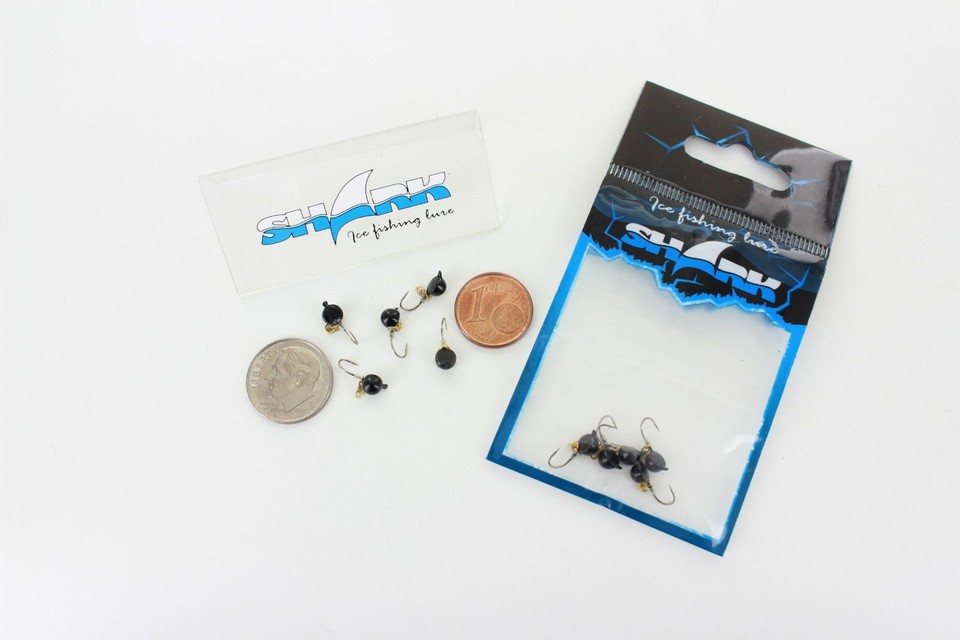 Tungsten Ice Fishing Jigs - Marmooska Winter Fishing Jig Heads(Hook# 14 ...