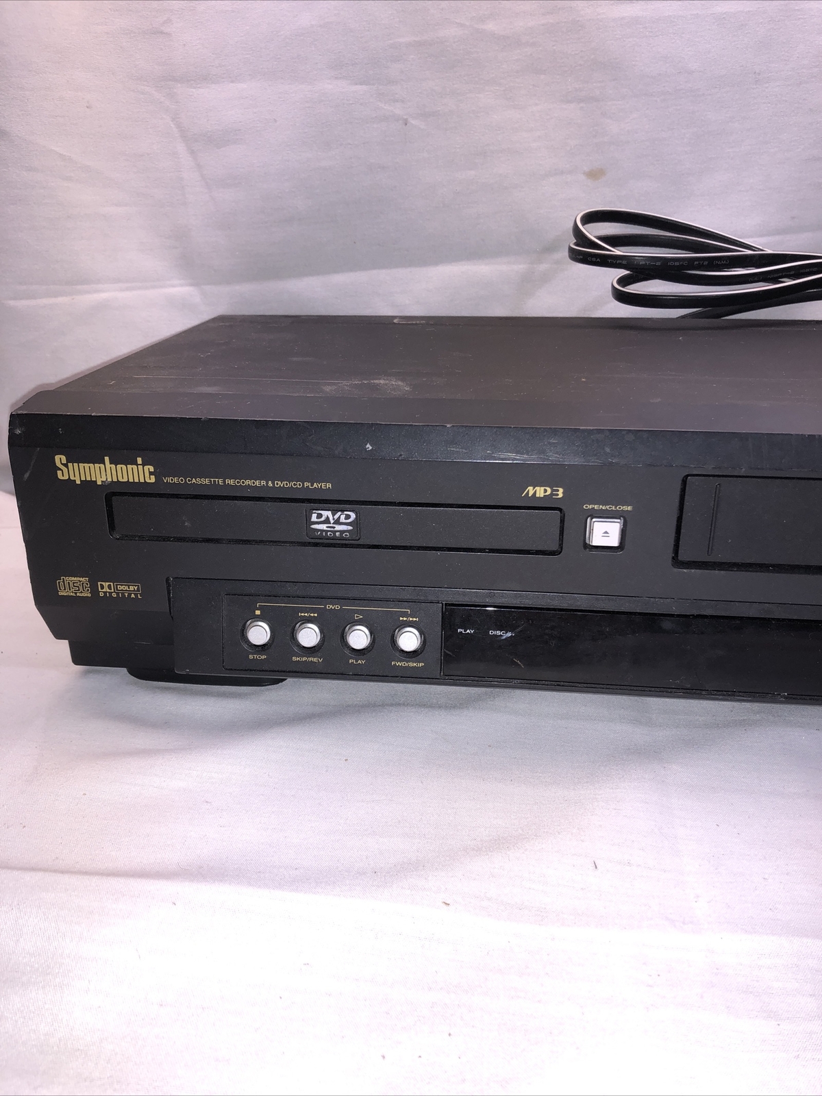 Symphonic SD7S3 DVD VCR Combo VHS Player Recorder - Works Tested | eBay