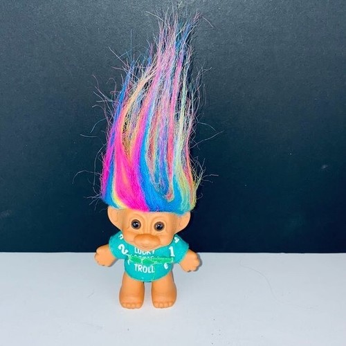 Russ Lucky Lottery Troll Doll With Rainbow Hair Pretend Play Toy Figure ...