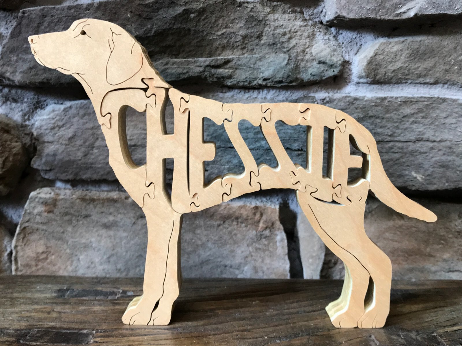 Chesapeake Bay Retriever Chessie Dog Wood Puzzle Toy NEW Hunting ...