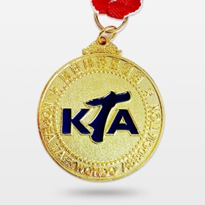 Korea Taekwondo Association Plated Gold Medal KTA Taekwon Reward Gift ...