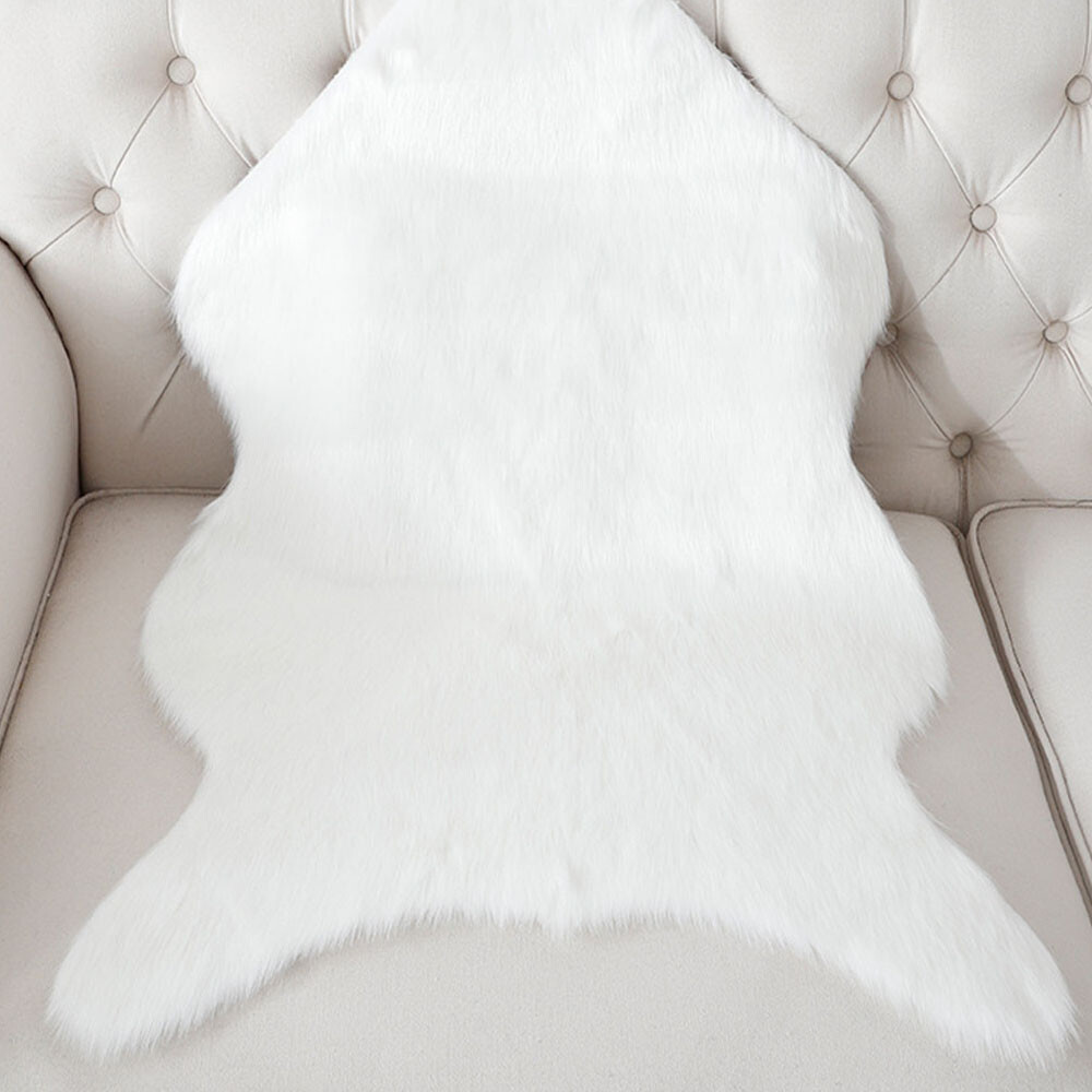 Modern Sheepskin Rug Fluffy Soft Wool Shaggy Area Rugs Faux Fur Rug ...