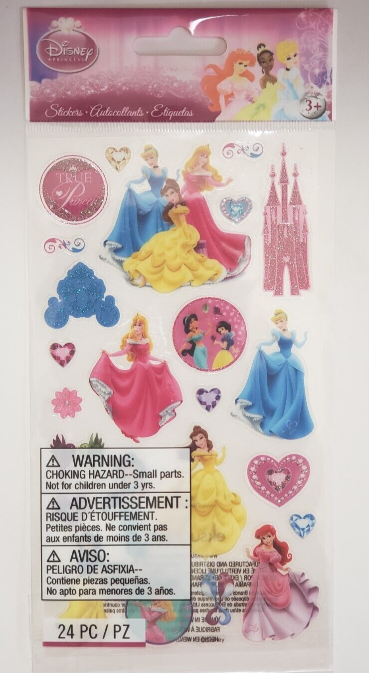 EK Success DISNEY PRINCESS Stickers - PRINCESS TRUE PRINCESS - 24 pcs ...