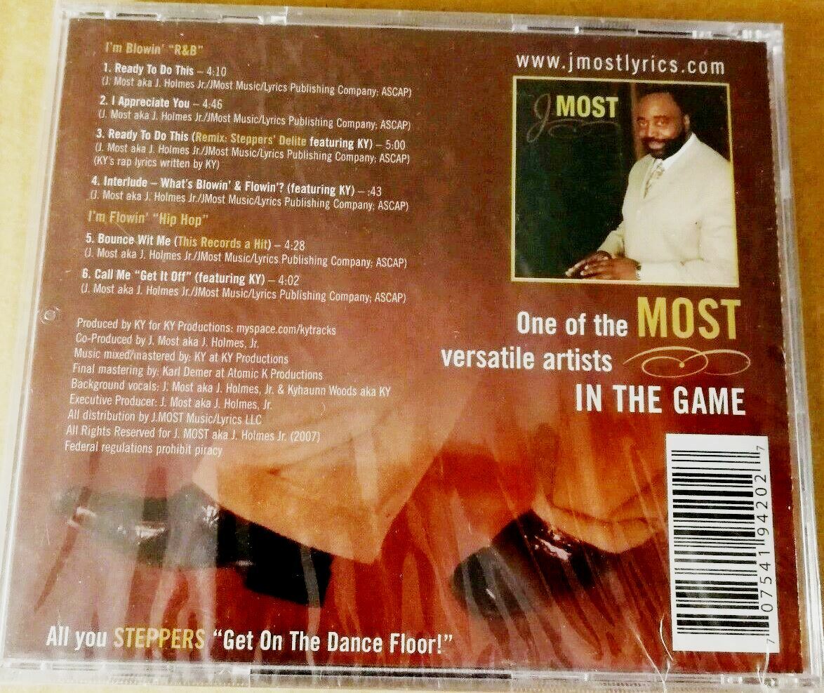 J MOST presents BLOWIN' & FLOWIN'-RARE-STEPPIN' Music R&B CD!-NEW in ...
