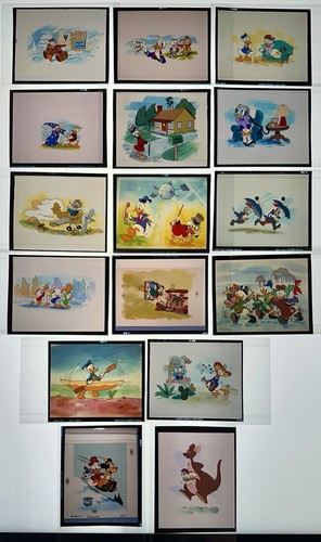 16 DONALD DUCK Vintage Disney Printing Animation Film Cel Transparency ...