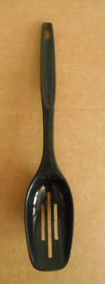 Foley Vintage Black 11" Plastic Slotted Spoon P8 | eBay
