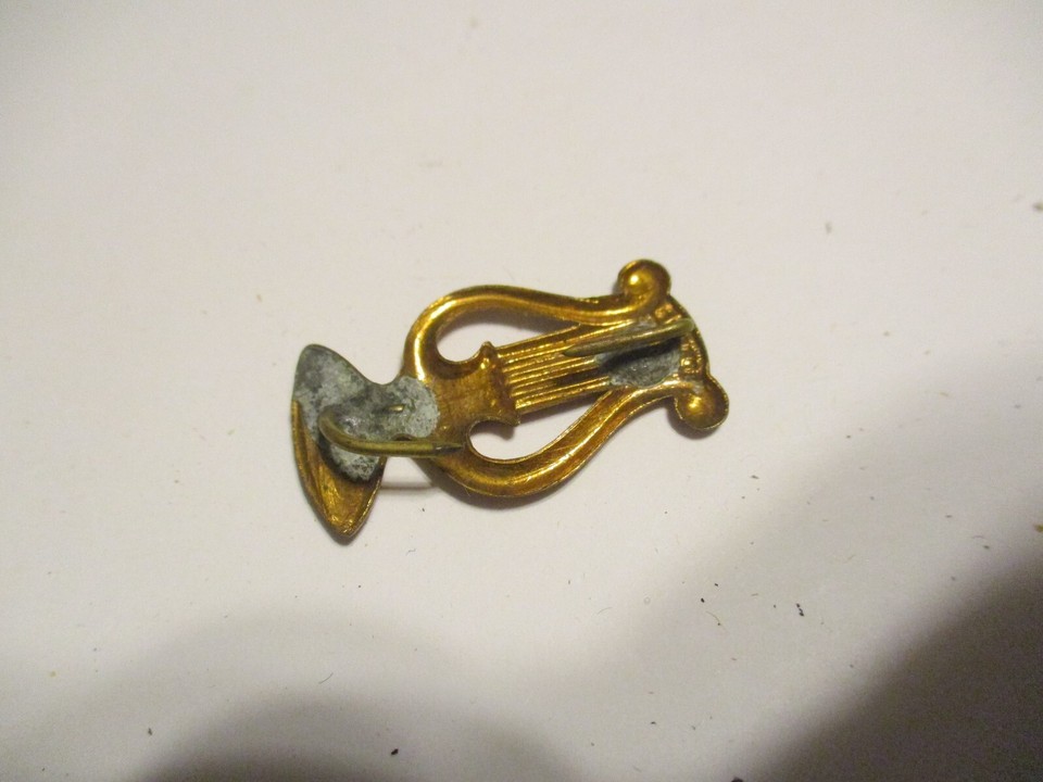 Lyre musical instrument bandsmen military school musicians lyre badge ...