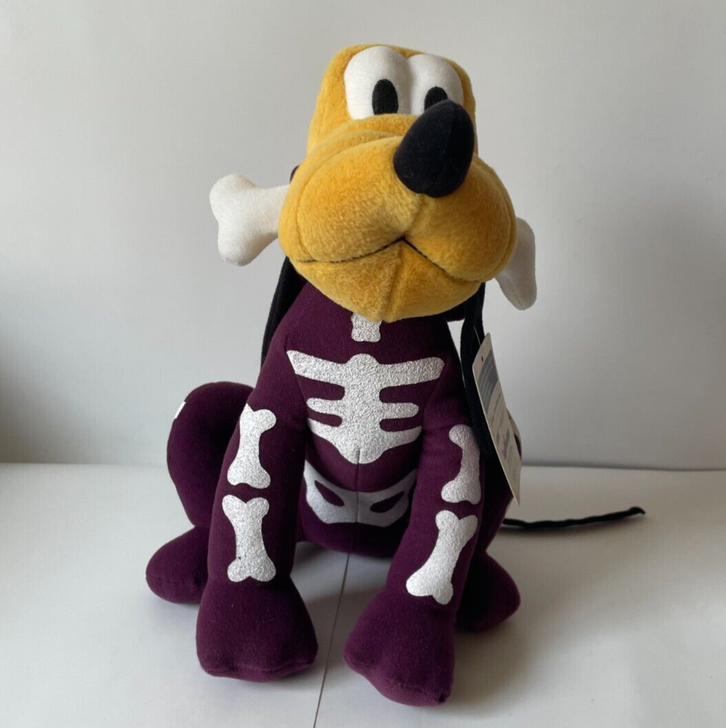 Disney Pluto Skeleton Halloween Plush-Sega Prize USA- Trick Treat ...