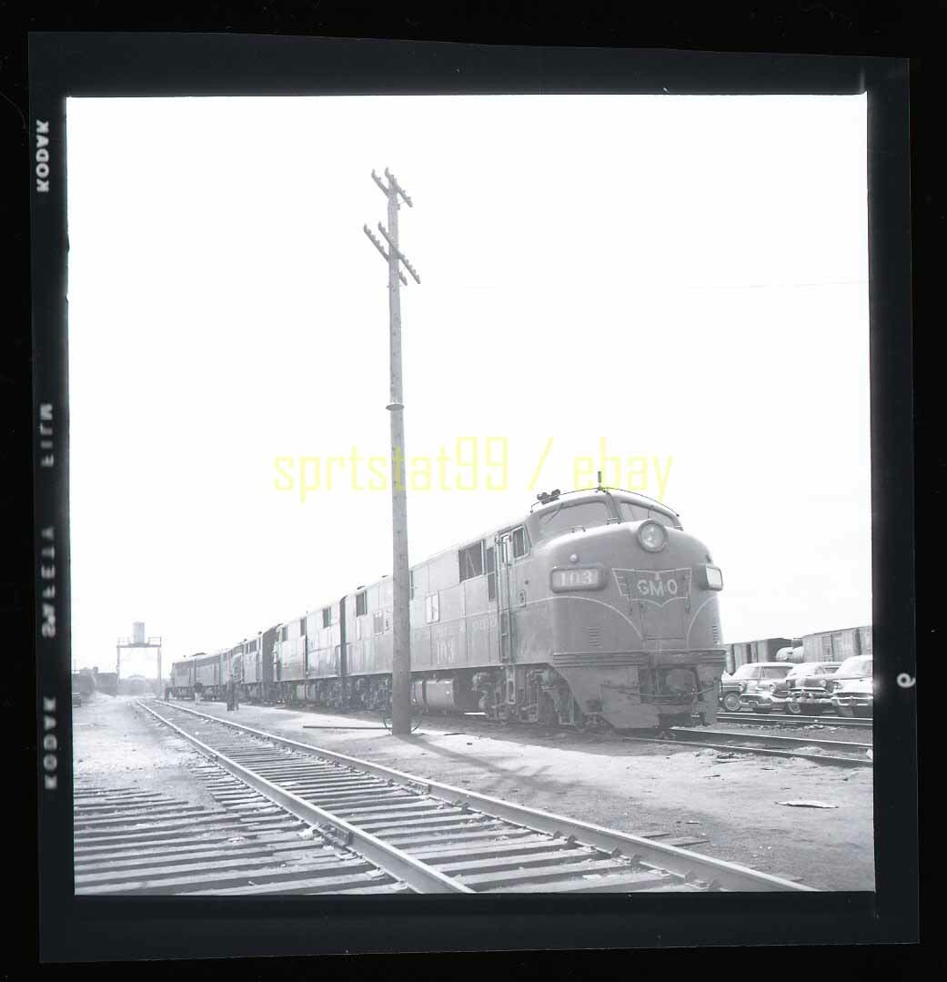 GMO Gulf Mobile & Ohio EMD E7A Locomotive #103 - Vintage Railroad Negative | eBay