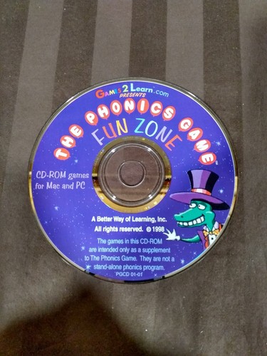 The Phonics Game: Fun Zone PC MAC CD KIDS LEARN HOW TO READ DISC ONLY ...