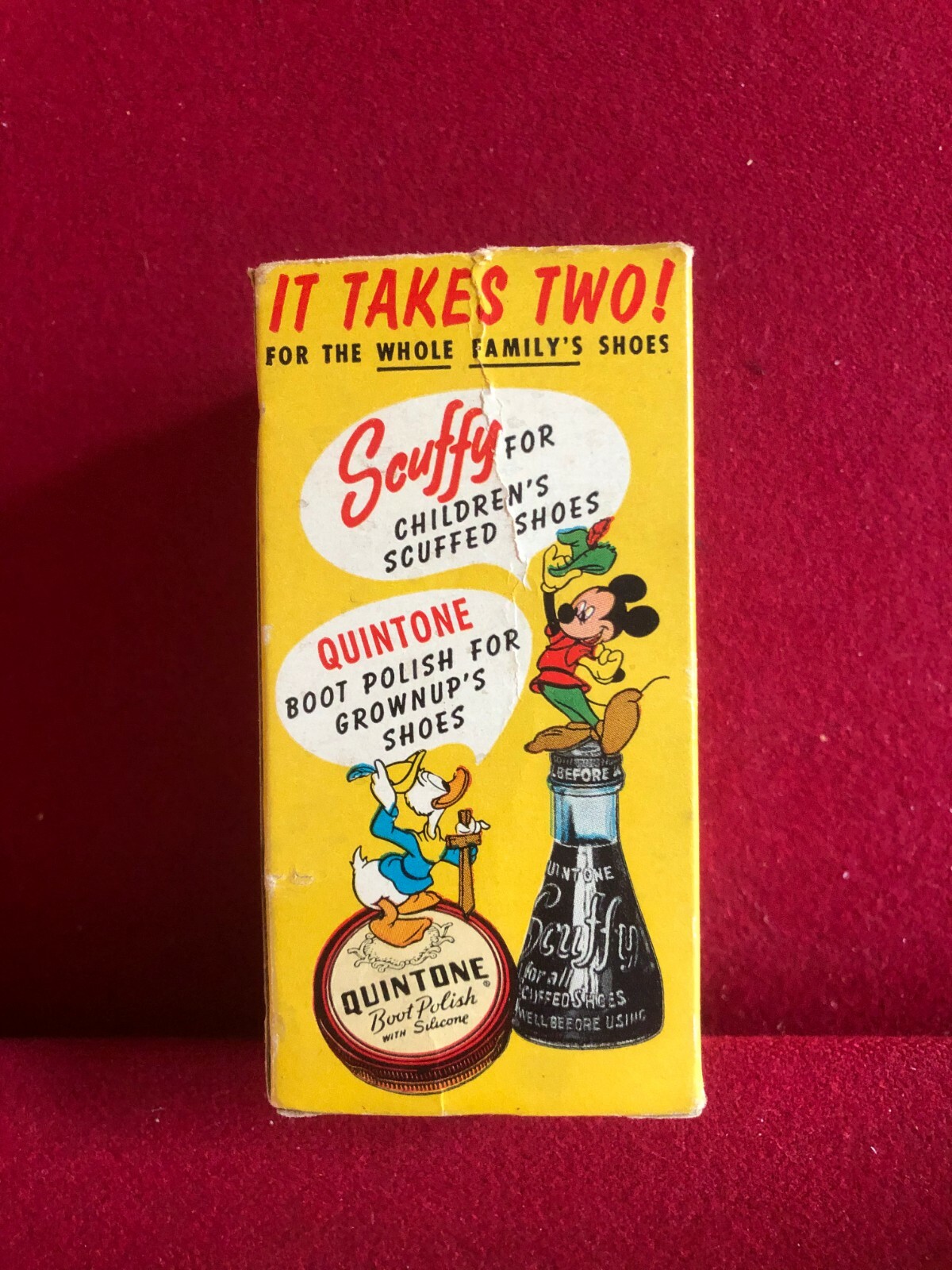1950's, Walt Disney, MICKEY MOUSE "Scuffy" Shoe Polish (Scarce ...