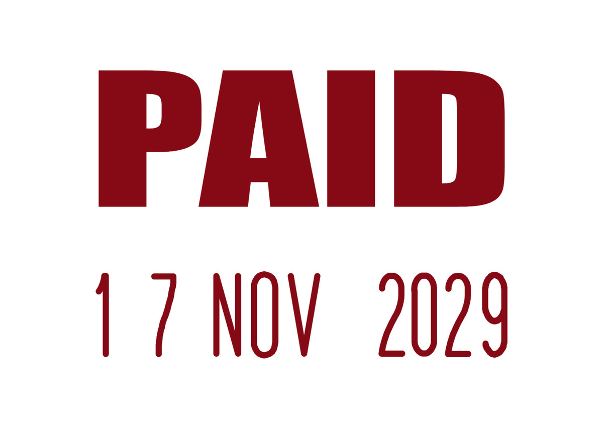 Paid Stamp With Date