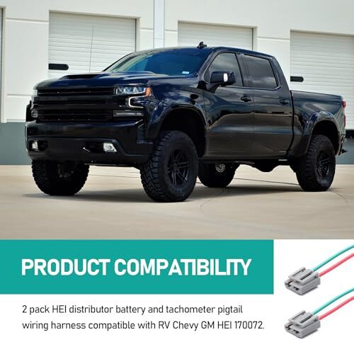 2 PCS Car HEI Distributor Wiring Harness Connection Wire, 12V Power ...