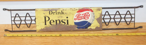 Vintage "Drink Pepsi Advertising Soda Screen Door Pull Push Bar #LR | eBay