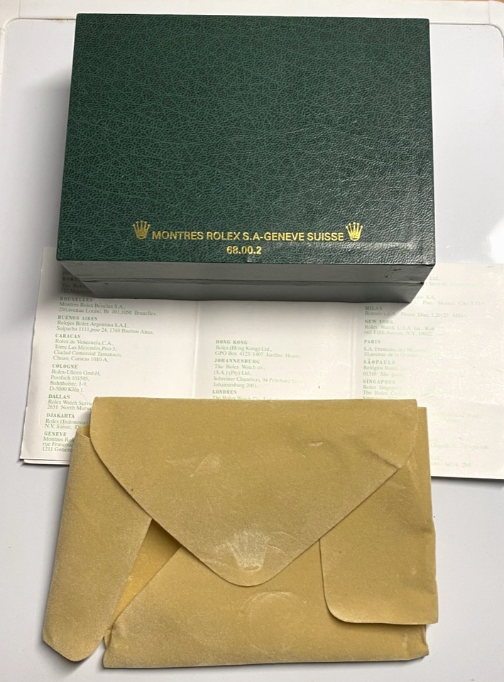 Watch Box Montres Rolex SA Geneve Suisse 68.00.2 Vintage Box | eBay