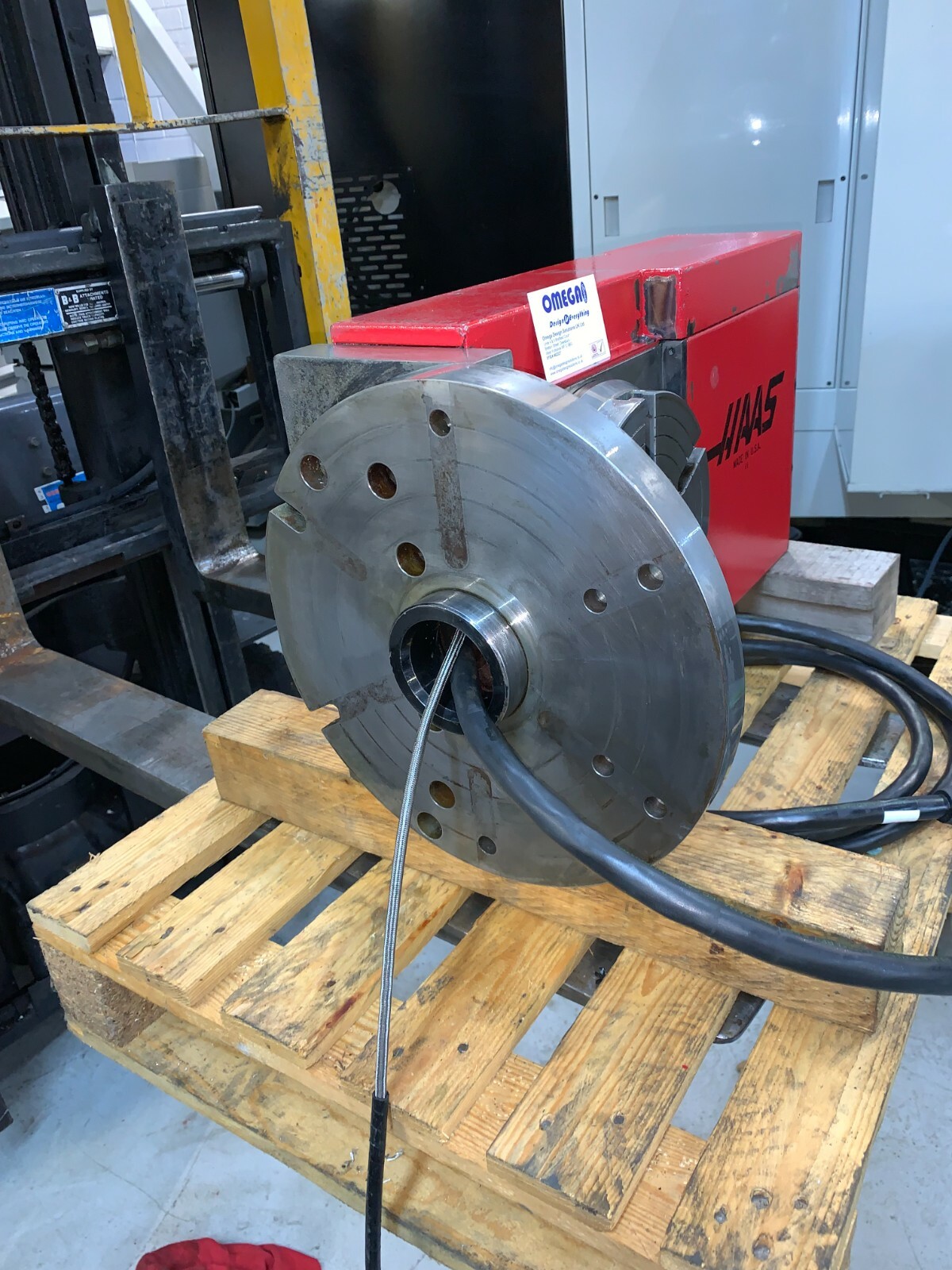 HAAS hrt210 rotary axis with 5 axis mount brushed haas cnc ( plus vat ...