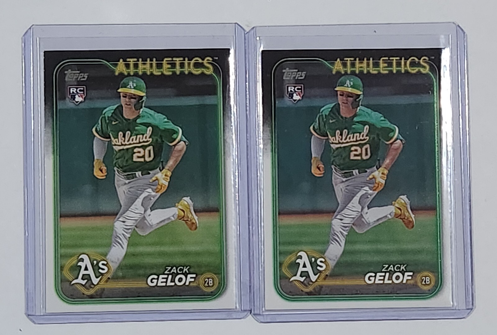 (2) 2024 Topps Series 1 ZACK GELOF RC ROOKIE Card #166 - TAKE A L@@K ...