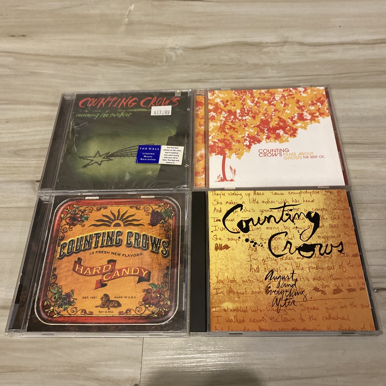 Counting Crows 4 CD LOT Recovering the Satellites Films About Ghost ...