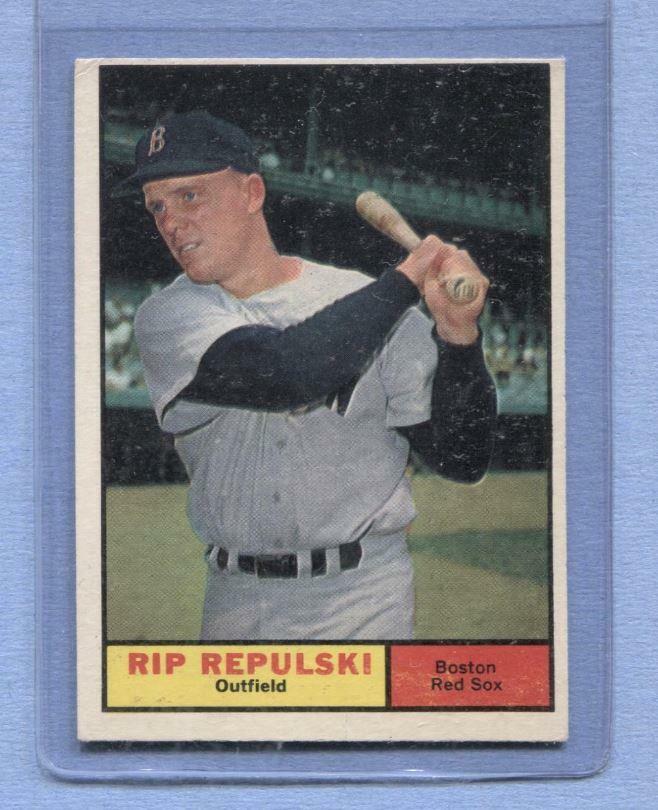 1961 Topps #128 Rip Repulski (Red Sox) Vg-Ex | eBay