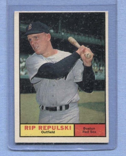 1961 Topps #128 Rip Repulski (Red Sox) Vg-Ex | eBay