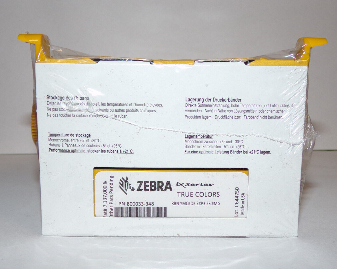 ZEBRA 800033-348 YMCKOK High Capacity Color Ribbon for ZXP Series 3 ...