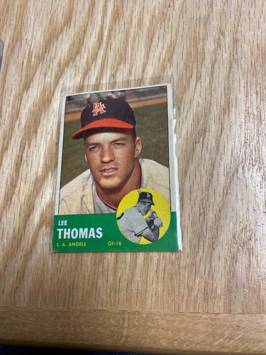 1963 Topps Baseball Lee Thomas Los Angeles Angels Card #441 | eBay