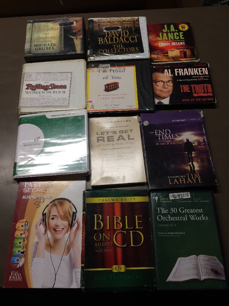 HUGE LOT OF 49 Audiobook CD lot various authors wholesale. Free ...