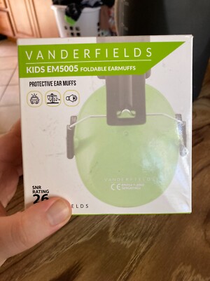 VANDERFIELDS KIDS EM5005 FOLDABLE EARMUFFS PROTECTIVE EARMUFFS GREEN ...
