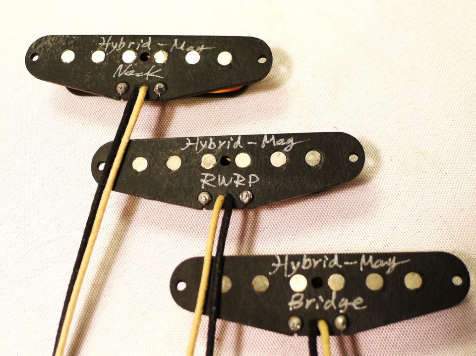 Sets of 3 , Alnico 5 &2 Single Coil Hybrid Mag Dual Mag Pickups for ...