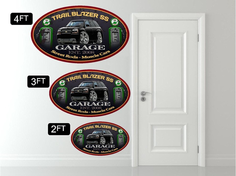 Trailblazer SS Classic Garage Sign Wall Art Graphic Sticker | eBay