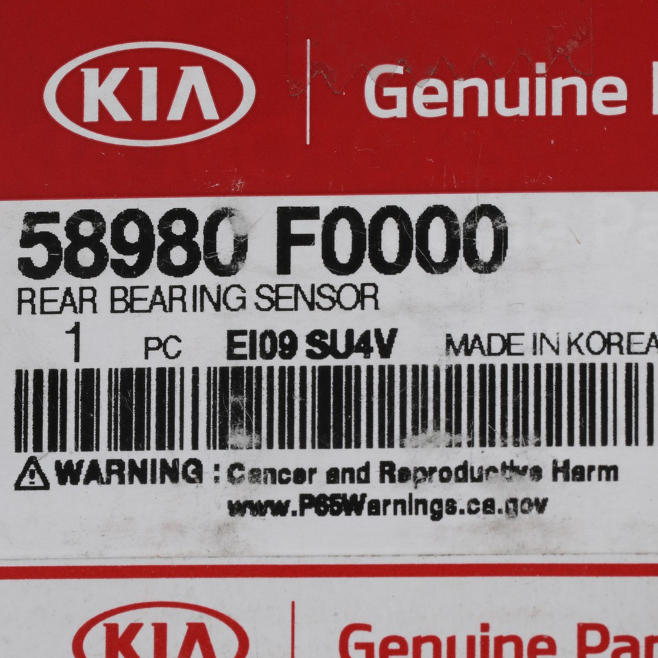 OEM NEW 2019-2023 Kia Forte Rear Wheel Bearing ABS Speed Sensor 58980 ...
