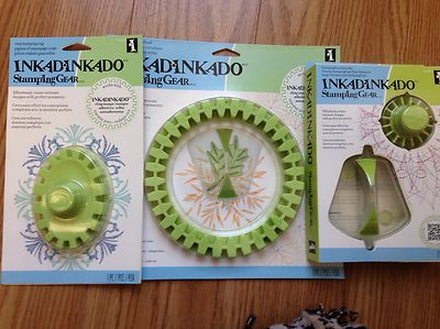 Inkadinkado Stamping Gear Intro Set-Oval Stamping Cog-Circle Stamping ...