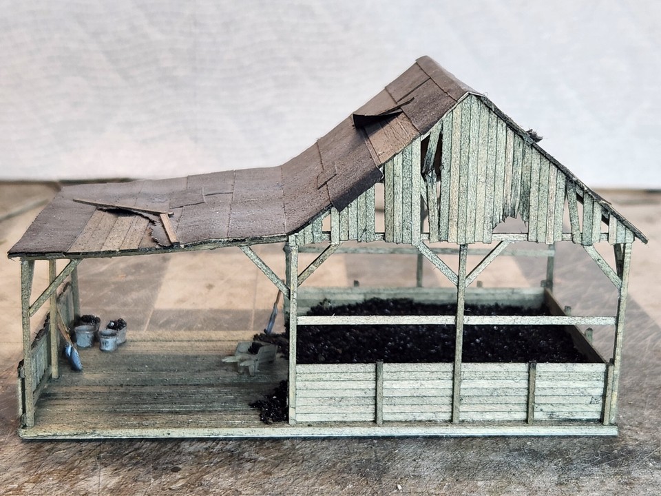 Fine Scale Miniatures Feed Mill 3 Buildings Built, Weathered, and ...