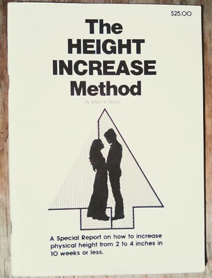 The Height Increase Method, A Special Report on how to be taller. 9780884730262| eBay