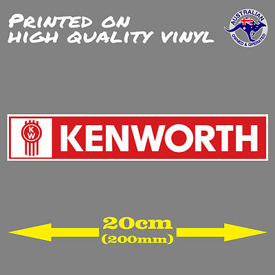 KENWORTH Trucks logo decal TRUCK UTE TOOLBOX CAR WINDOW STICKER 200mm ...