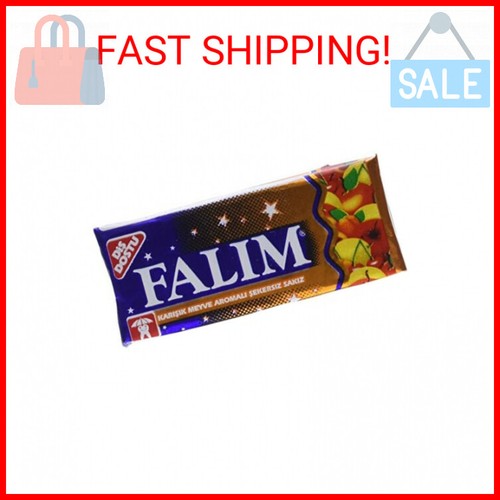 Falim Sugarless Plain Gum, Fruit Mix Flavoured, 20 Pack, 100 Pieces ...