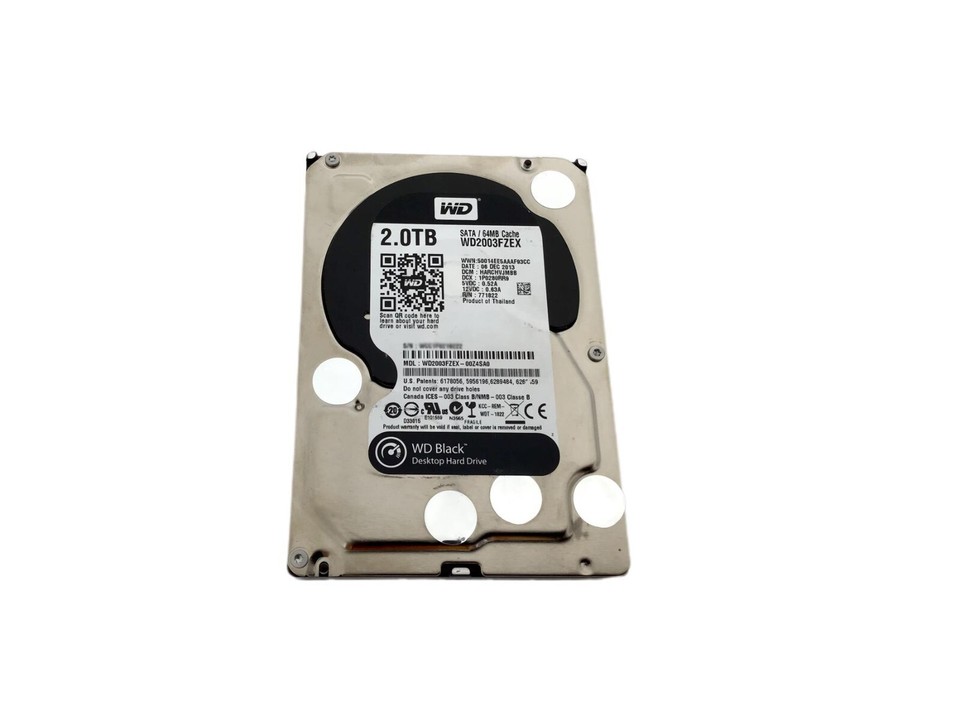 2TB SATA WD2003FZEX Western Digital Black 3.5" Enterprise HD 7200 RPM ...
