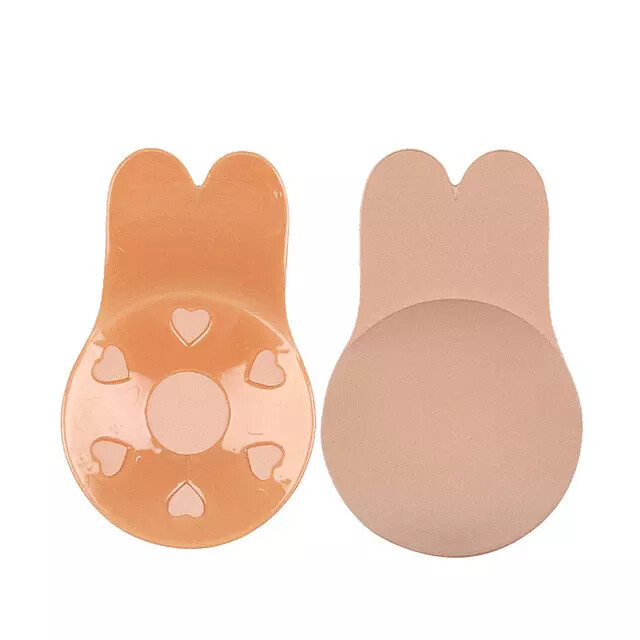 Invisible Silicone Strapless Bra Push Up Adhesive Rabbit Lift Up Stick ...