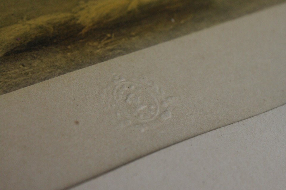 Vtg George Inness Wall Art Print Signed Peace and Plenty Very Old ...