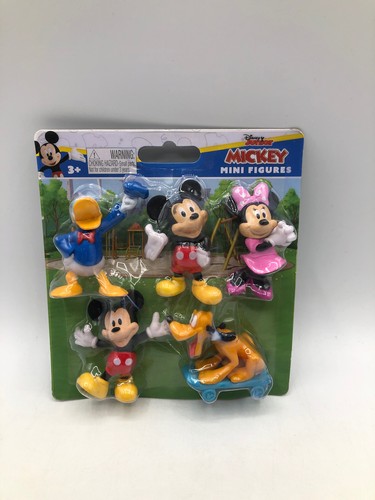 Classic Disney Mickey and Friends Mini Figures 5 Pack - Toy Bundle with ...