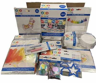 321 Party Decorating Kit Includes All You Need To Celebrate A Birthday ...